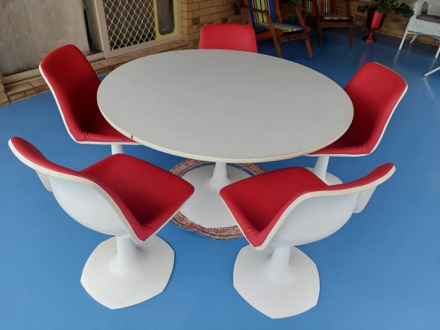 Sebel Hobnob retro table and chairs. Indoor/outdoor. Rare. | Dining ...