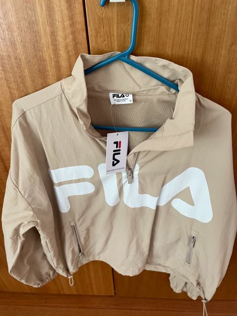 Womens FILA Sports Jacket Size 12 lightweight Beige BRAND NEW - Jackets ...