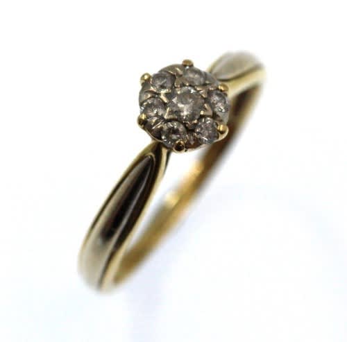 18ct Yellow Gold Ring With Stone Size N 0.26ct TDW | Women's Jewellery ...