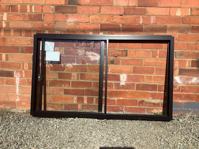0912 860H x 1210W NEW ALUMINIUM WINDOWS BLACK - AUSTRALIAN MADE ...