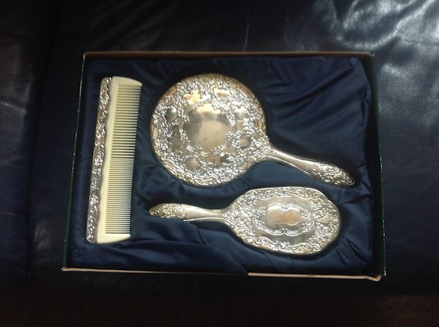 Silver / NEW/ brush / comb/mirror - Other Antiques, Art & Collectables ...