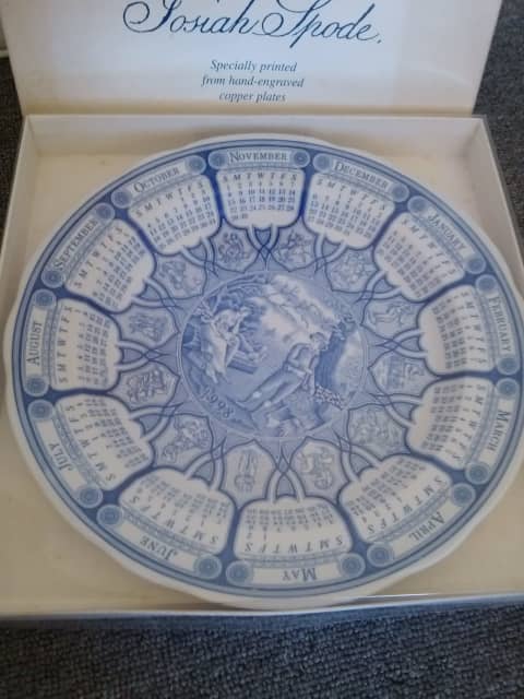 Rare Spode Blue Room Collection Calendar Plate 1998 WOODMAN ...