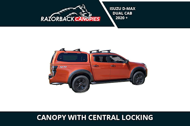 RAZORBACK STEEL UTE CANOPY - ISUZU D-MAX DUAL CAB 2020+ | Auto Body ...