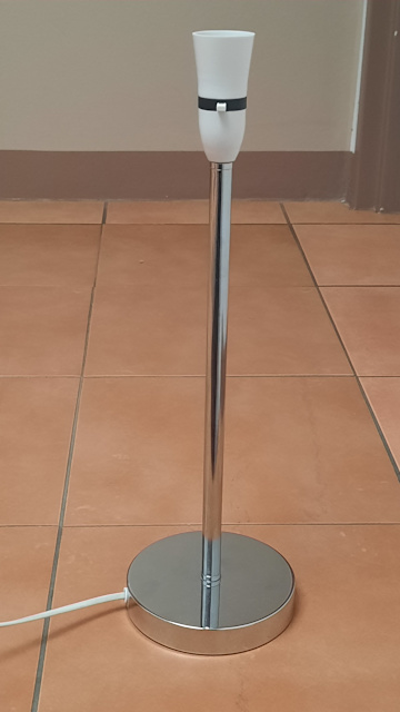 CHROME FINISH BEDSIDE TABLE LAMP STAND B22 BAYONET - Table & Desk Lamps ...