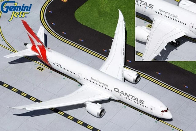 Qantas B787-9 Dreamliner GeminiJets 1:200 Scale Model Plane ...