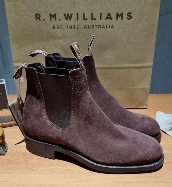 RM Williams Gardener boot Suede Cola colour Mens 7.5G. - Men's Shoes in ...