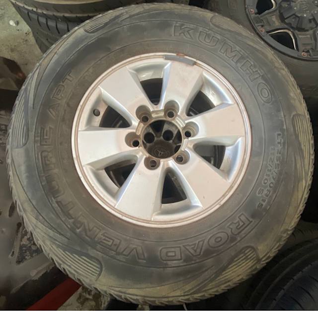 Set of 4 wheels and tyres For toyota Hilux Surf 255/70/15 | Wheels ...