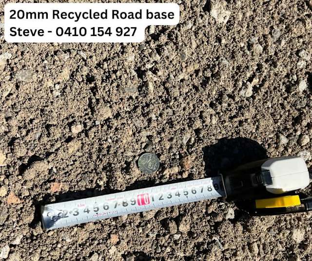 Recycled roadbase for sale DGS 20 - Road Base Drive Way Parking Trucks ...