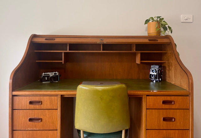 Mid Century Roll Top Desk 1975 - Desks in Wollongong NSW | Gumtree ...