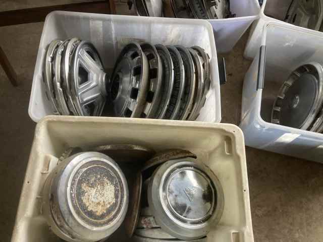 Ford hubcaps and stainless wheel trims and 12 / 5 slotter GT caps ...