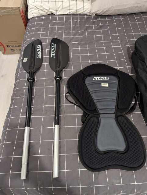 Inflatable Stand-Up Paddle Board, Pump, Kayak Seat & Paddle | Kayaks ...