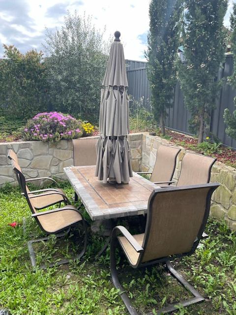 Outdoor dining set with umbrella - Dining Tables in Googong ACT ...