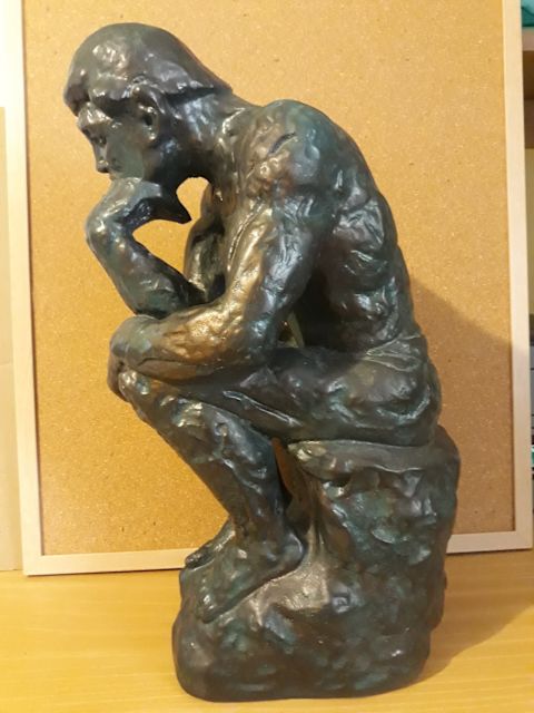 The Thinker Solid plaster Sculpture Statue | Other Antiques, Art ...