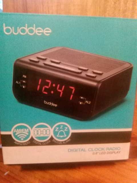 BUDDEE DIGITAL RADIO AM/FM -6 INCH PORTABLE CLOCK-NEW - Radios ...