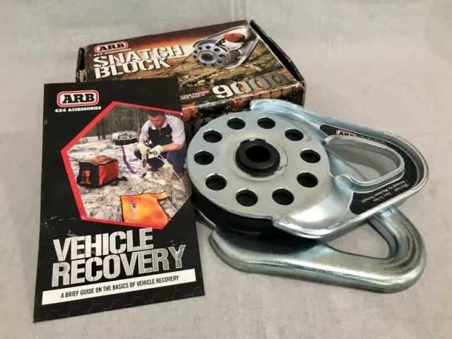 ARB Snatch Block 9000kg Ultra Light for Steel Cables & Synthetic Ropes ...