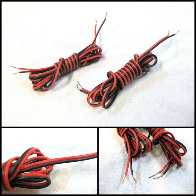 2x Supercomal Red & Black Speaker Wire Cables (1.2m Long) - Speakers in ...