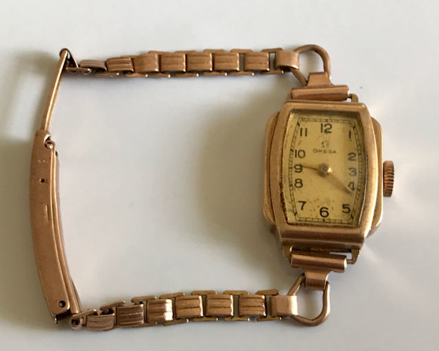 Vintage 9ct gold Omega watch with 9ct gold band | Collectables ...