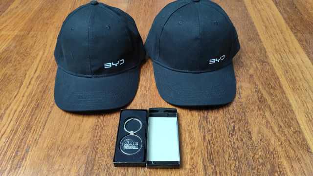 BYD 2x hats and keyring Build Your Dreams EV - Accessories in Lane Cove ...