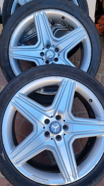 2x Mercedes W164 ML350 Alloy Wheels 21inch AMG OEM 21X9 CHEAP SPARE ...