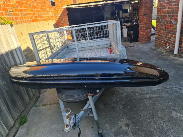 Thule xl glossy black roof pod 2.35 metres long | Caravan & Campervan ...