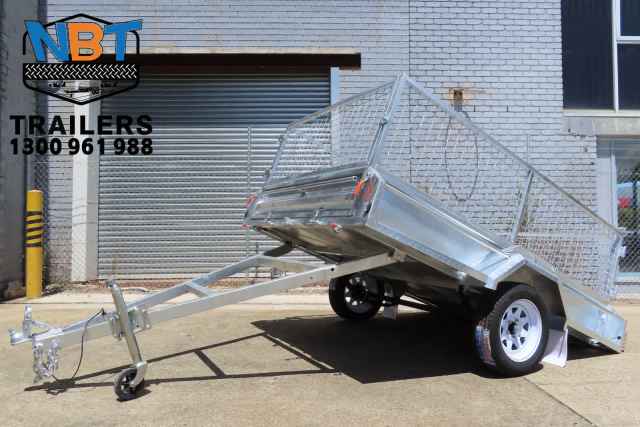 *8x5 Gal Fully Welded Single Axle Box Trailer With 600mm Cage ATM750kg ...