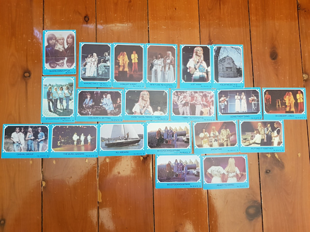 Rare Vintage Scanlens 1976 ABBA Blue Series Collector CARDS ...