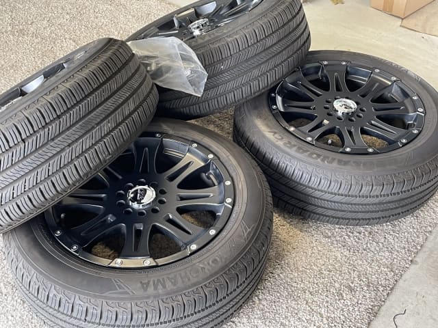 4 x 18 inch CSA Raptor Rims with Yokohama Geolander cv GO58 | Wheels ...