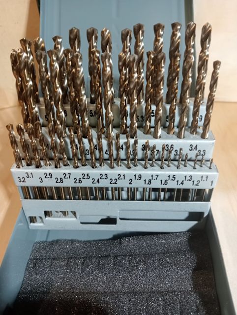 Brand New Industrial Quality Cobalt Steel Drill Set 1-6mm Boxed - Hand ...