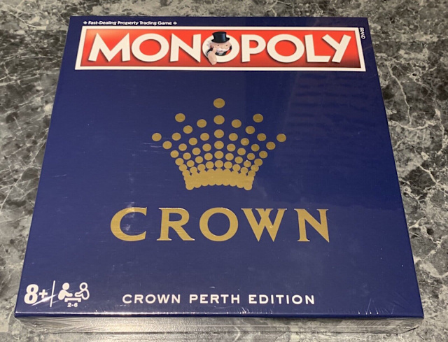 MONOPOLY CROWN PERTH LIMITED EDITION BOARD GAME EXCLUSIVE TOKEN ...