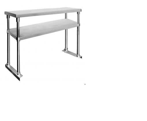 Stainless Steel Over Bench Shelf 2-Tier, 1800 X 350mm | Building ...