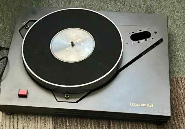 Rare LOGIC DM101 belt drive turntable Minus arm and lid - Stereo ...