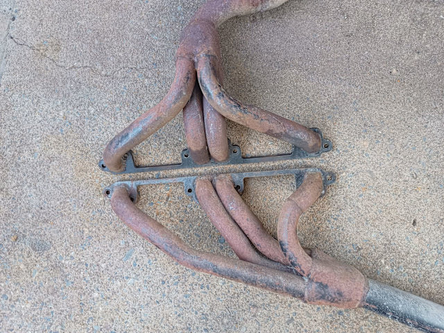 valiant V8 exhaust manifold extractors | Engine, Engine Parts ...