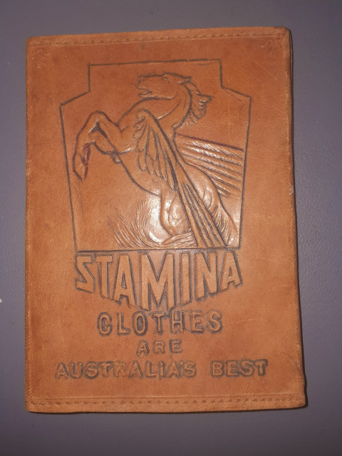 Vintage STAMINA CLOTHES & CRUSADER CLOTH: LEATHER WALLET ...