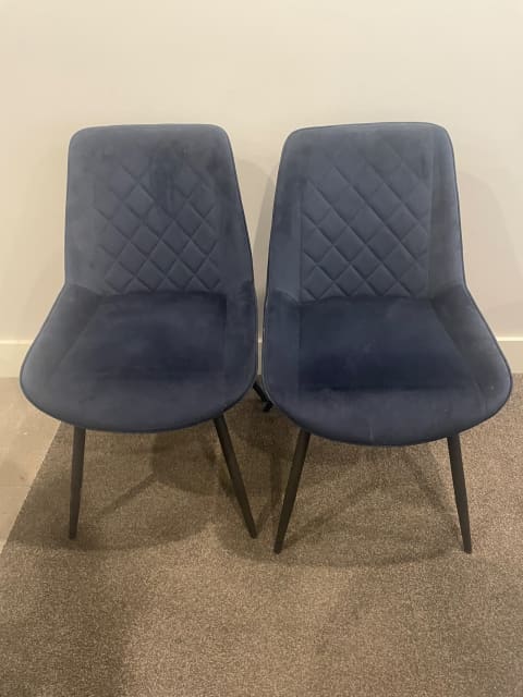 Blue Reyna Dining Chairs - $60 each | Dining Chairs | Gumtree Australia ...