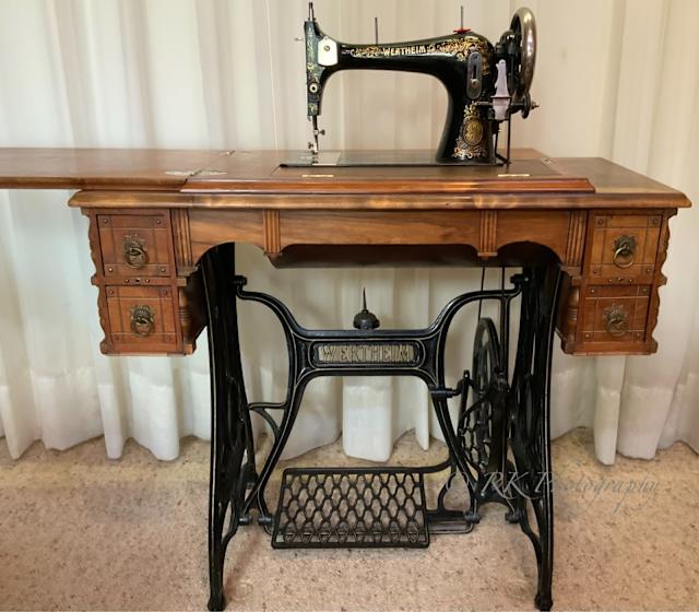Gorgeous Ornate Wertheim Antique Treadle Sewing Machine - Sewing ...