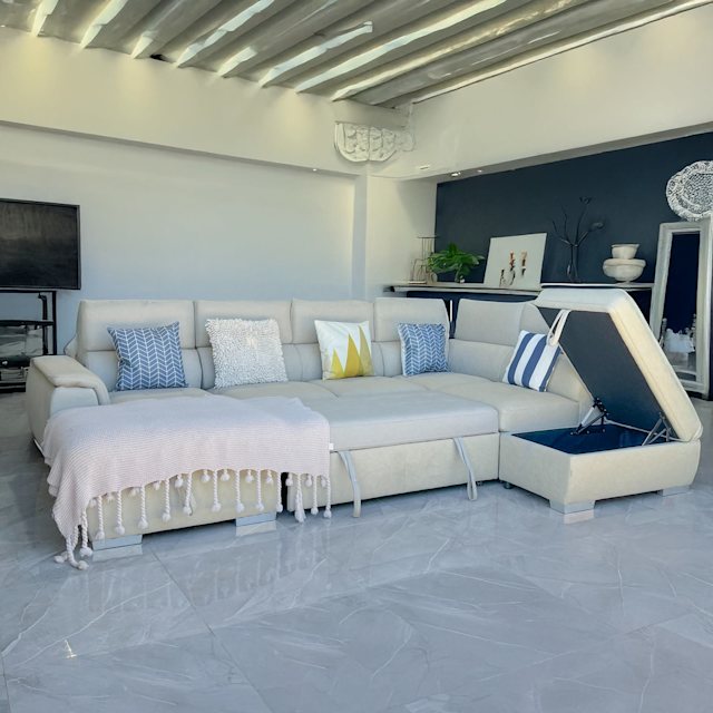 EX-Display Sale! CAPRI V Light Grey Water Resistant Fabric Sofa Bed - Sofas in Belmont WA ...