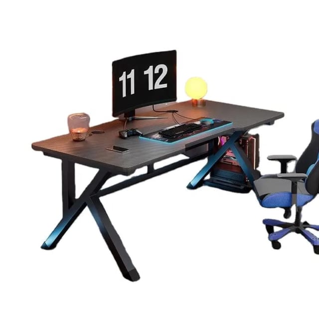 Brand NEW Carbon Fiber Texture K-Shape Computer Gaming Desk Table 120c ...
