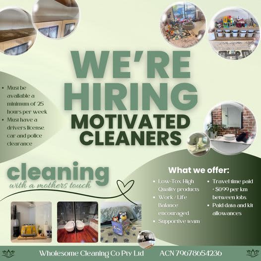Looking for a job in the cleaning industry?(PERTH) | Cleaner ...