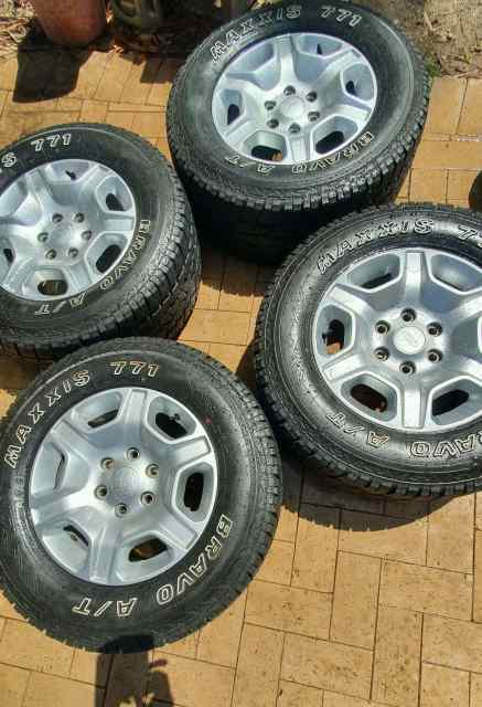 4 Maxxis 771 Bravo A/T tyres and 17inch rims Ford Ranger PS2 | Wheels ...