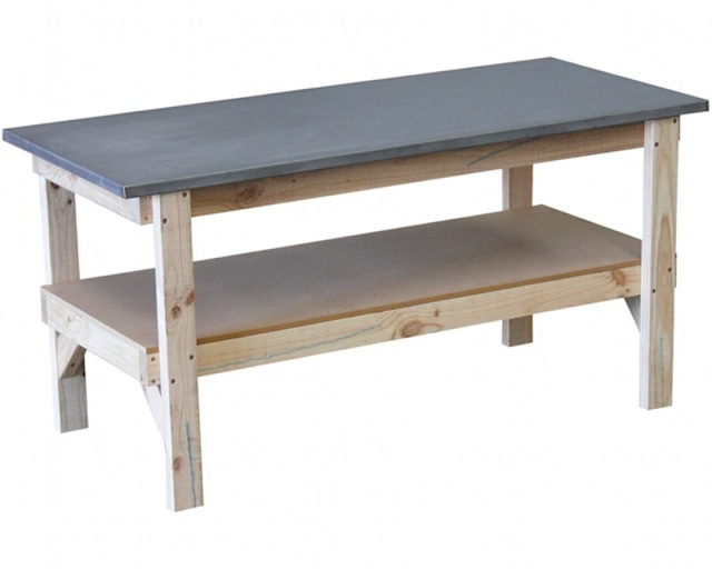 Work bench 1800 x 800 x 900 high with steel laminated bench top - Tool ...
