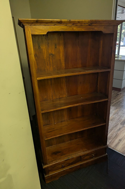 Timber Bookcase With Drawers - Bookcases & Shelves in Osborne Park WA ...