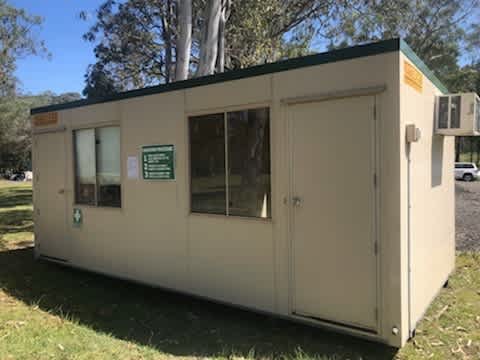 6 x 3m portable site office building/donga - 2 rooms with toilet ...