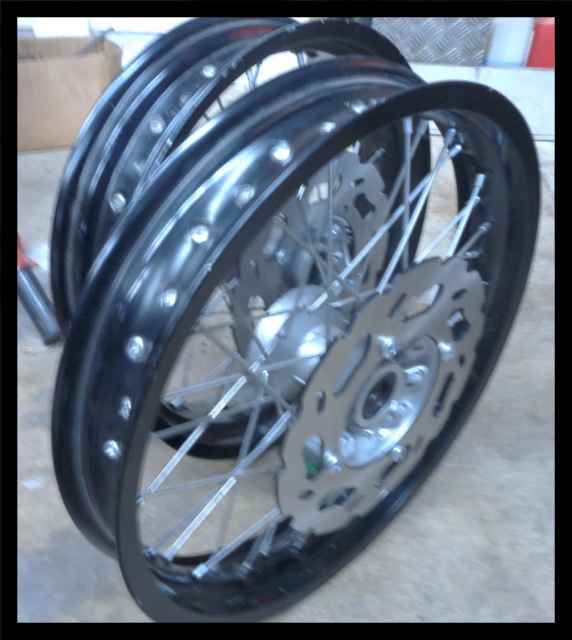 SUPER MOTARD WHEEL 17 INCH REAR 3.50X17 FRONT 2.50x17 JAPANESE SPEC ...