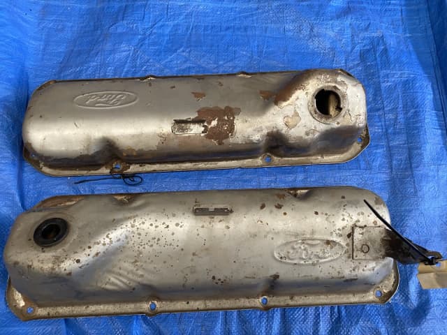 FORD FALCON XD XE FAIRMONT ESP 351 5.8 V8 ROCKER COVERS PR VGC | Engine ...