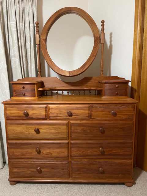 Solid timber Dressing Table - Dressers & Drawers in Cowra NSW | Gumtree ...