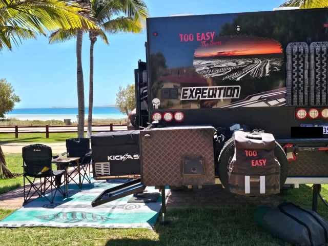 You will love this Show Stopper full off road black caravan | Caravans ...