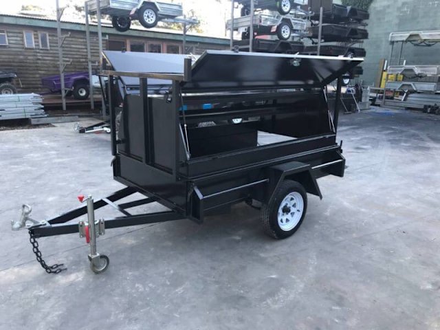 7x4 TRADIES TRAILER / BUILDERS TRAILER | FULL RACKS | HEAVY DUTY ...