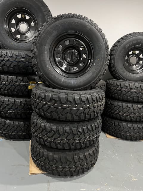 265/75R16 Aplus MT’s on 16x8 D hole all brand new | Wheels, Tyres ...