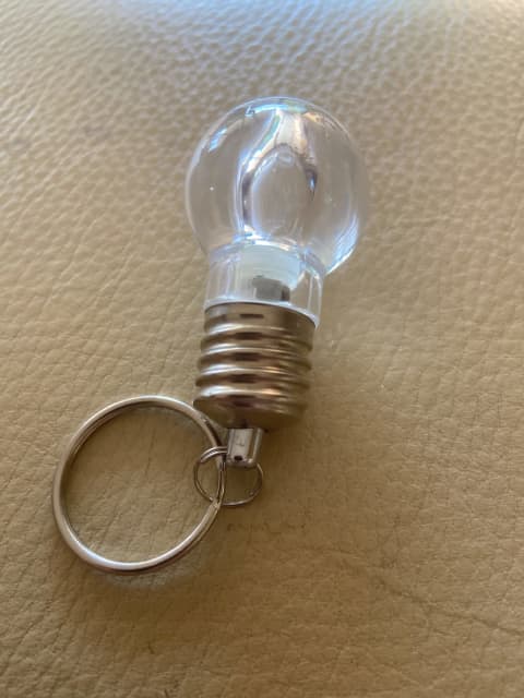 Novelty Light bulb key chains that light up. Multiple available ...
