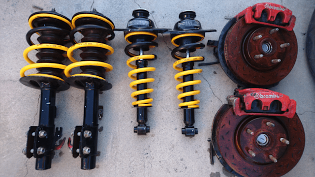 VE COMMODORE SSSL FRONT SSL REAR SPRINGS SHOCKS FR ROTORS HUBS ...
